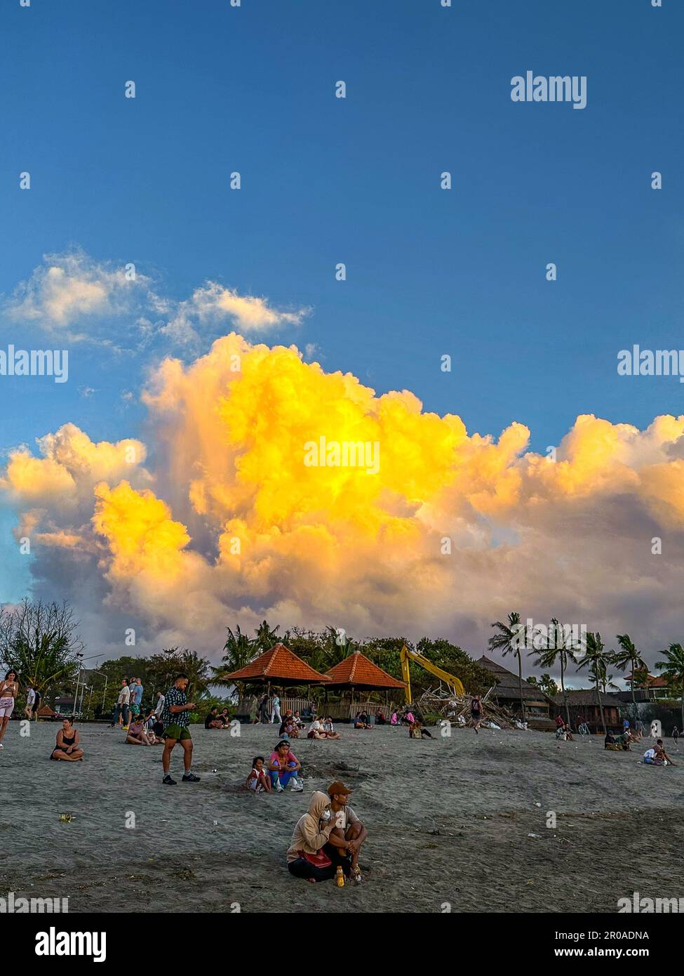 View of Petitenget Beach in Kuta, Bali, Indonesia Stock Photo - Alamy