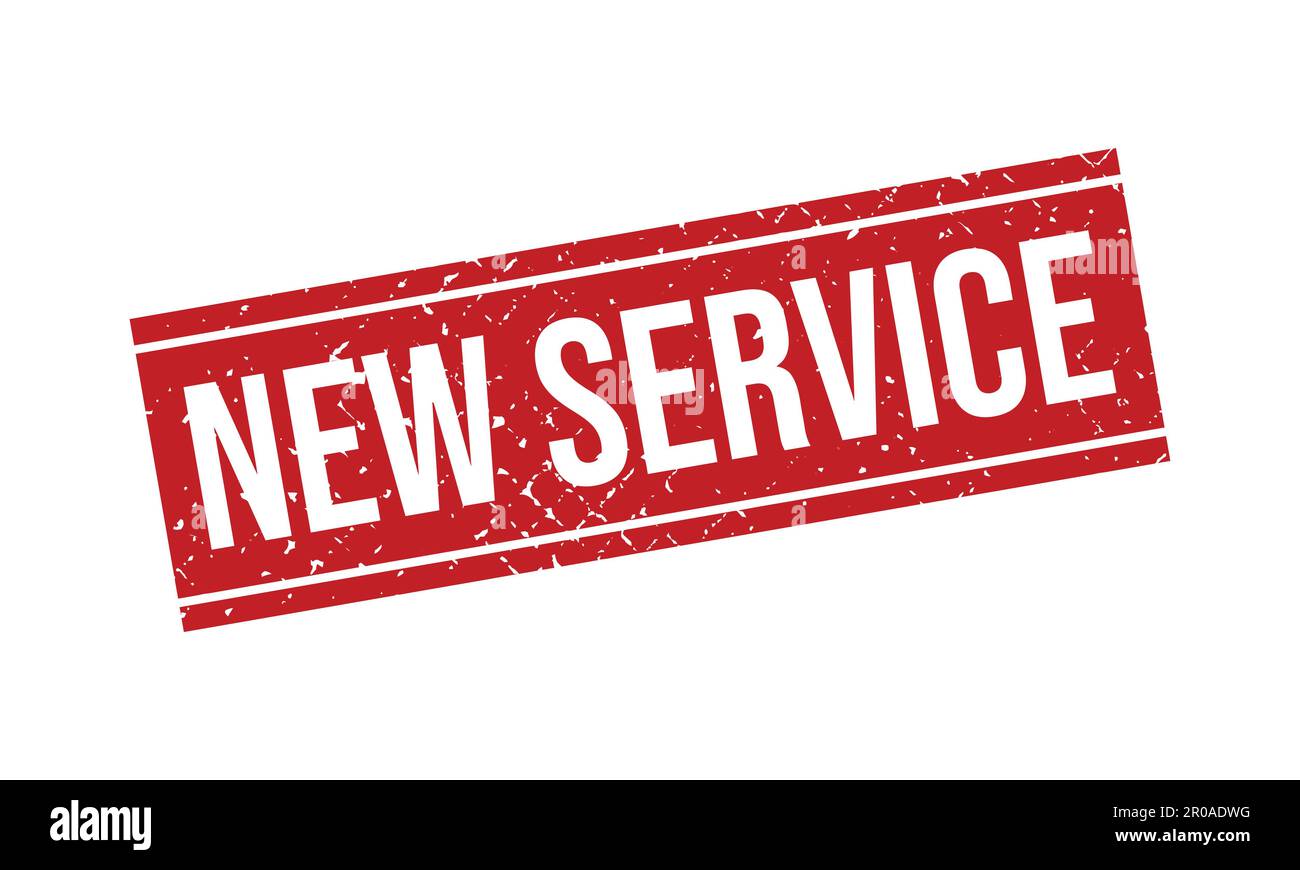 New Service Rubber Stamp. New Service Grunge Stamp Seal Vector ...