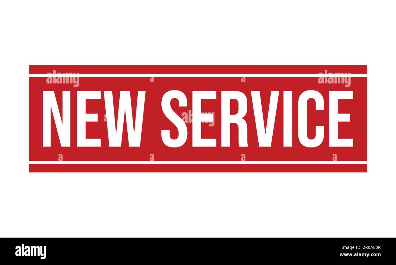 New Service Rubber Stamp. New Service Grunge Stamp Seal Vector ...