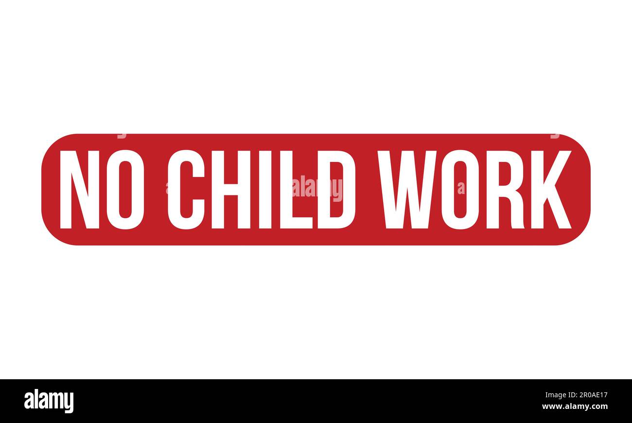 No child work rubber stamp Stock Vector Images - Alamy