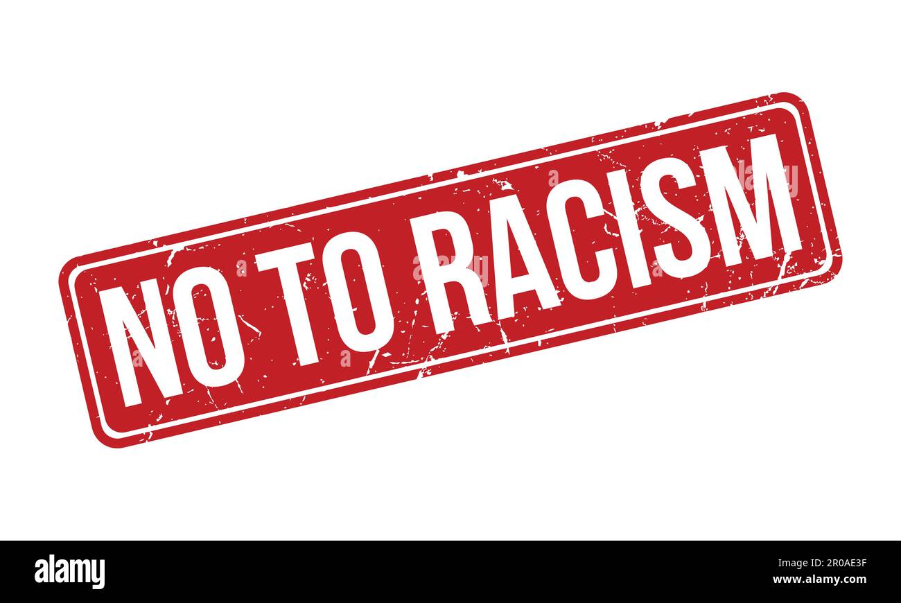 No to racism word Stock Vector Images - Alamy