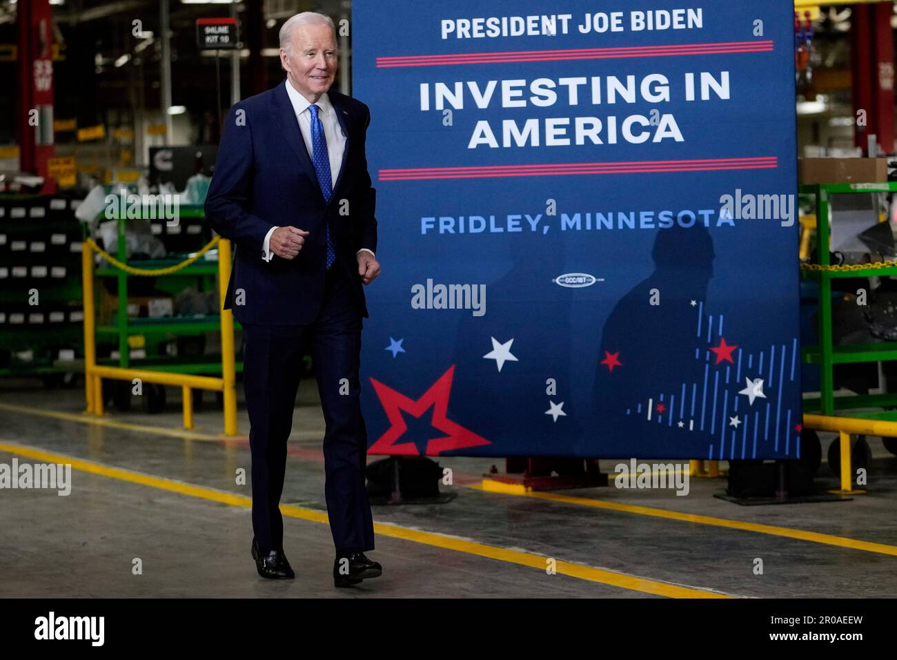 FILE - President Joe Biden arrives to speak at the Cummins Power ...