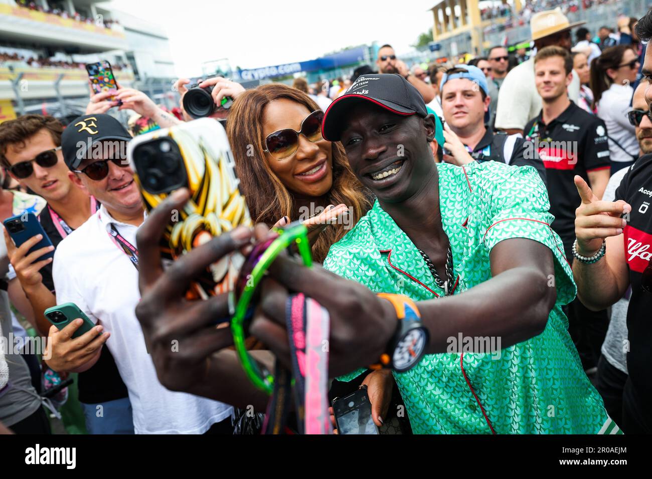 Serena Williams with Tik Tok star Khaby Lame aka Khabane Lame on the ...