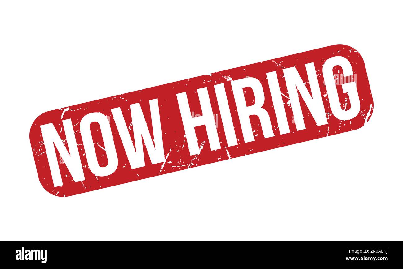 Now Hiring Rubber Stamp. Red Now Hiring Rubber Grunge Stamp Seal Vector ...