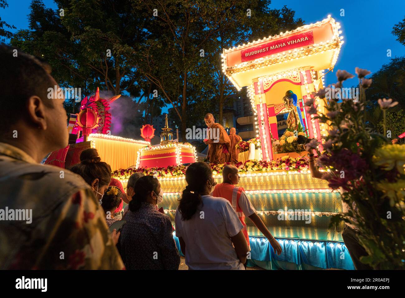 Kuala Lumpur, Malaysia, May 4th 2023: Beautiful Buddhist Maha Vihara ...