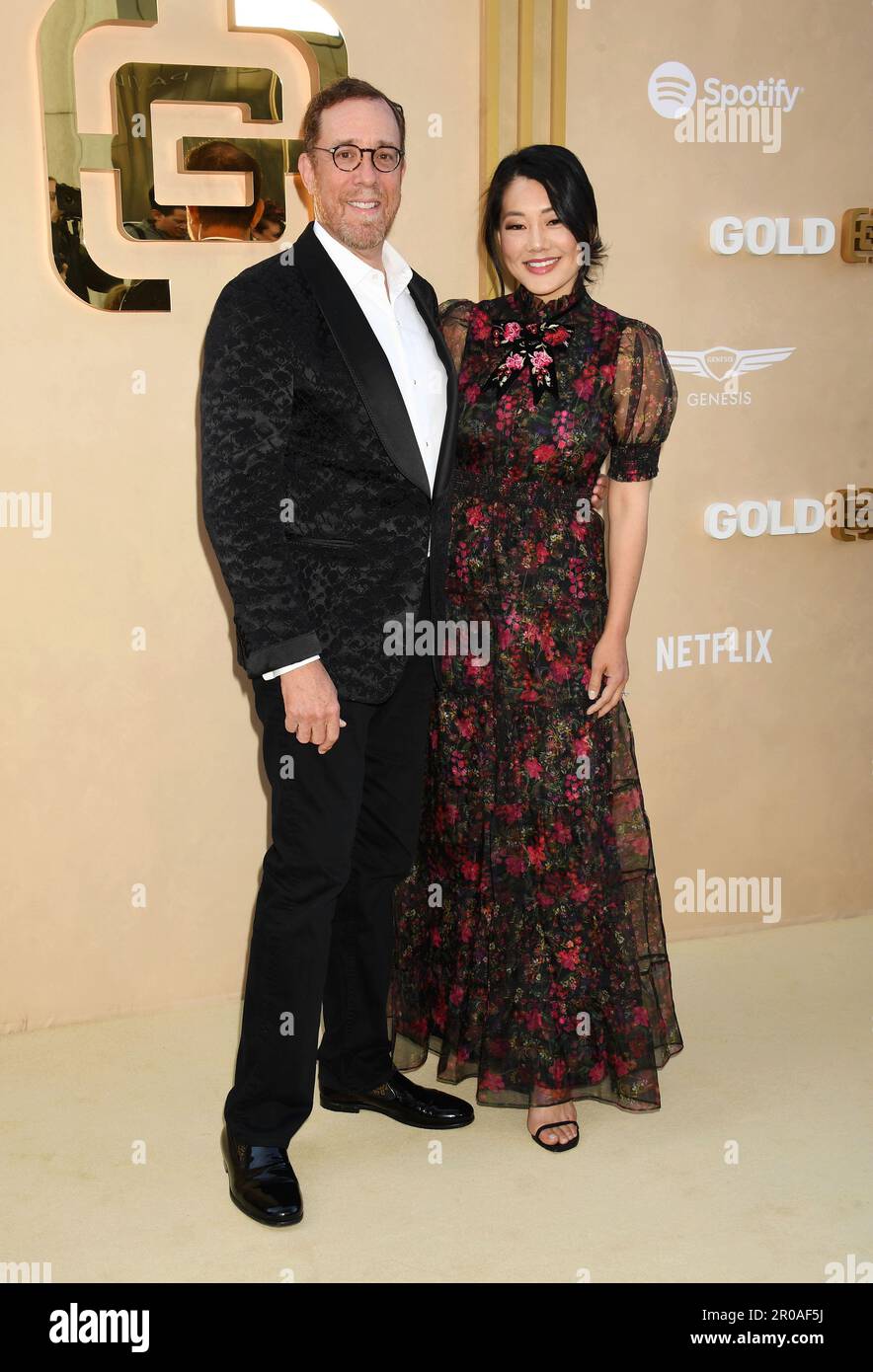 LOS ANGELES, CALIFORNIA - MAY 06: (L-R) Rob Minkoff and Crystal Kung ...
