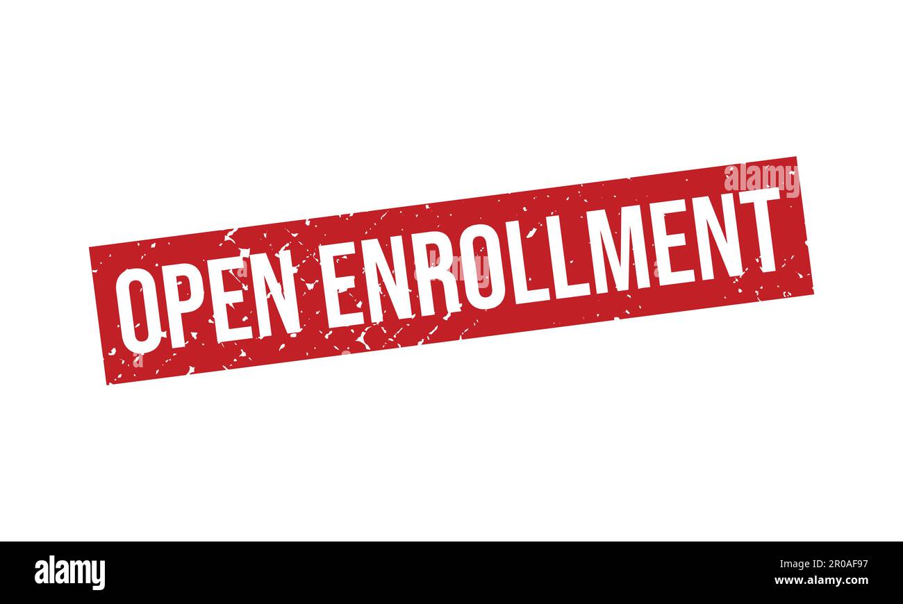 Open enrollment stamp hi-res stock photography and images - Alamy