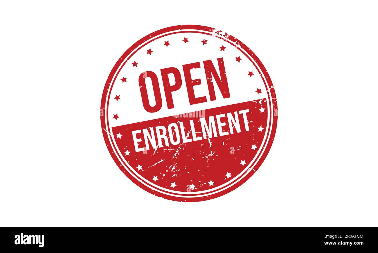 Open enrollment stamp hi-res stock photography and images - Alamy