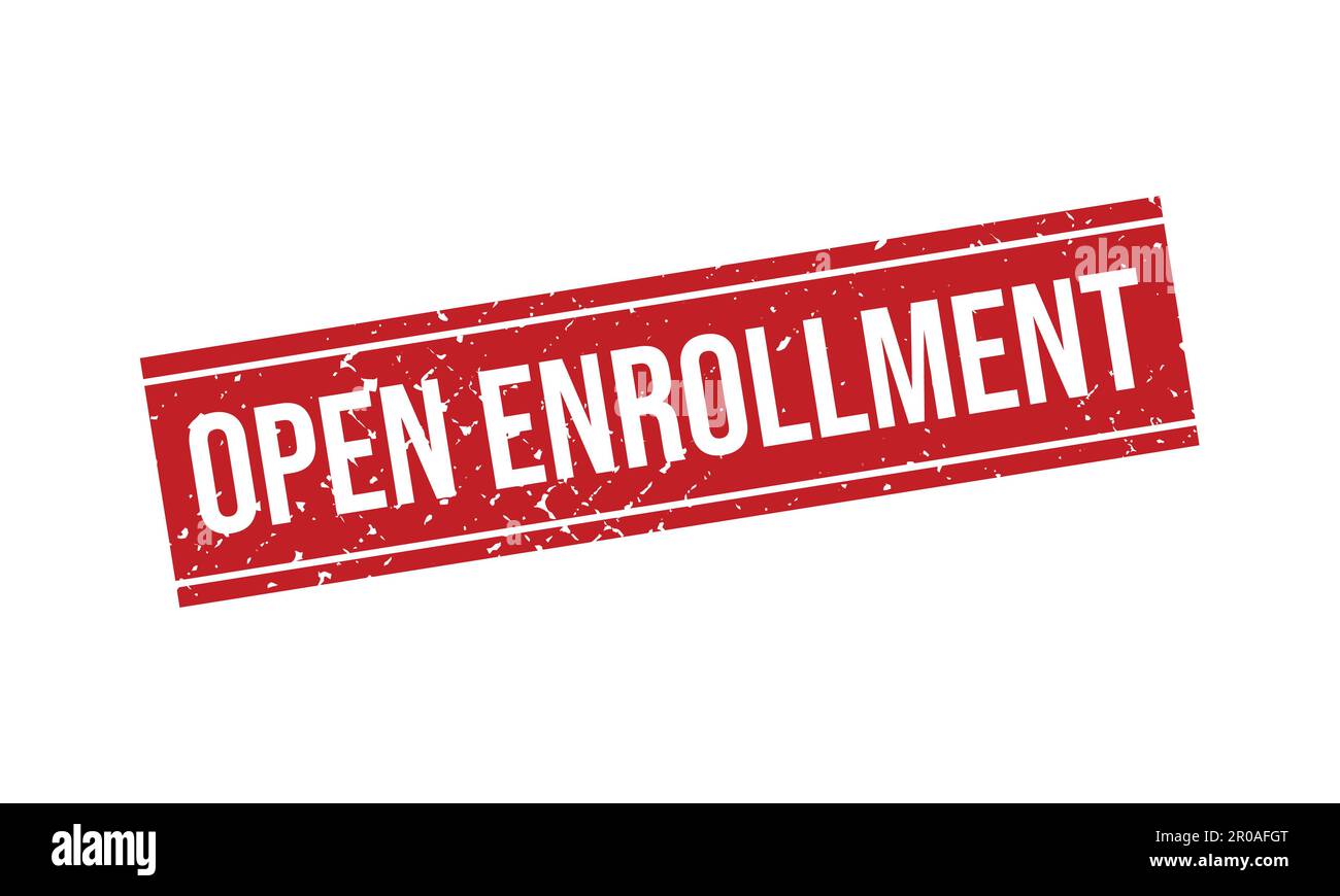 Open enrollment stamp hi-res stock photography and images - Alamy