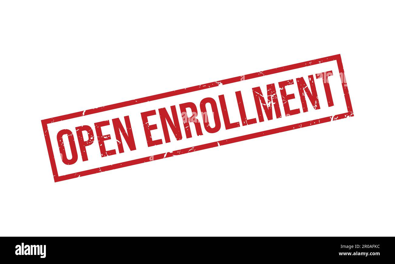 Open enrollment stamp hi-res stock photography and images - Alamy