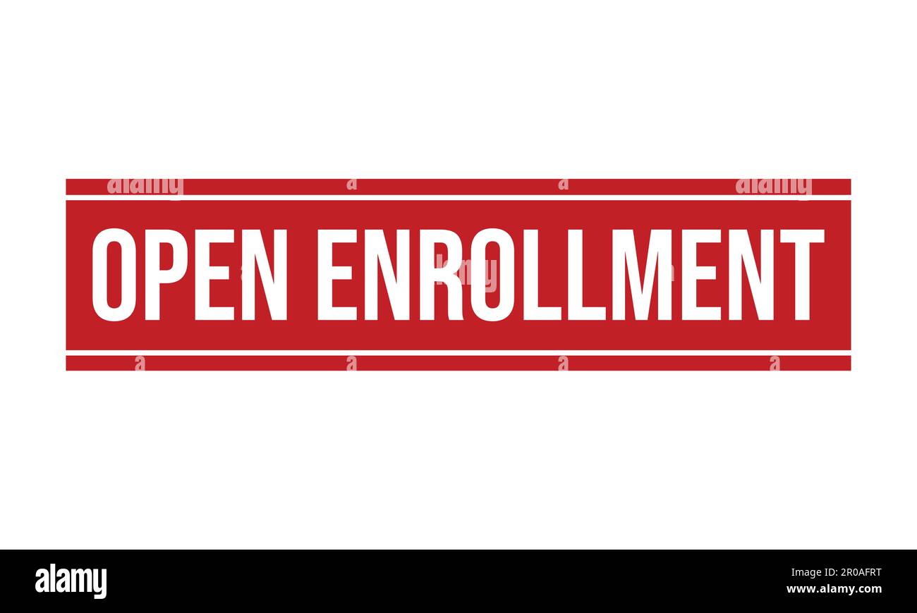 Open enrollment stamp hi-res stock photography and images - Alamy