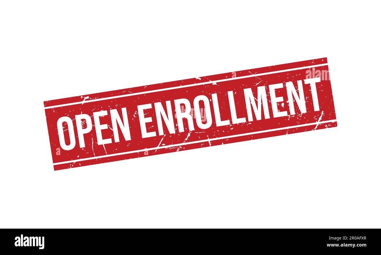 Open enrollment stamp hi-res stock photography and images - Alamy