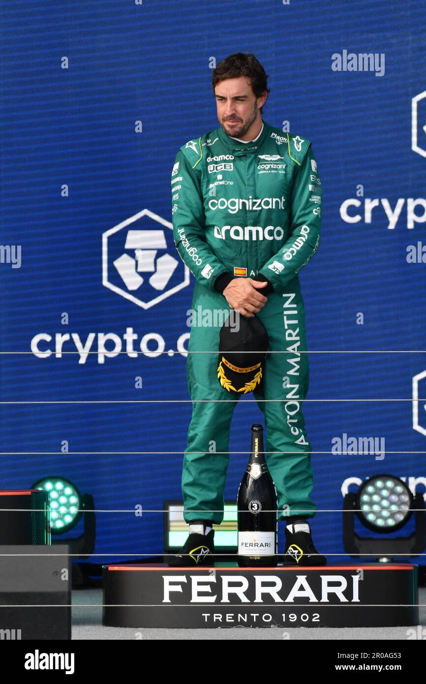 Podium with 3rd placed fernando alonso hi-res stock photography and ...