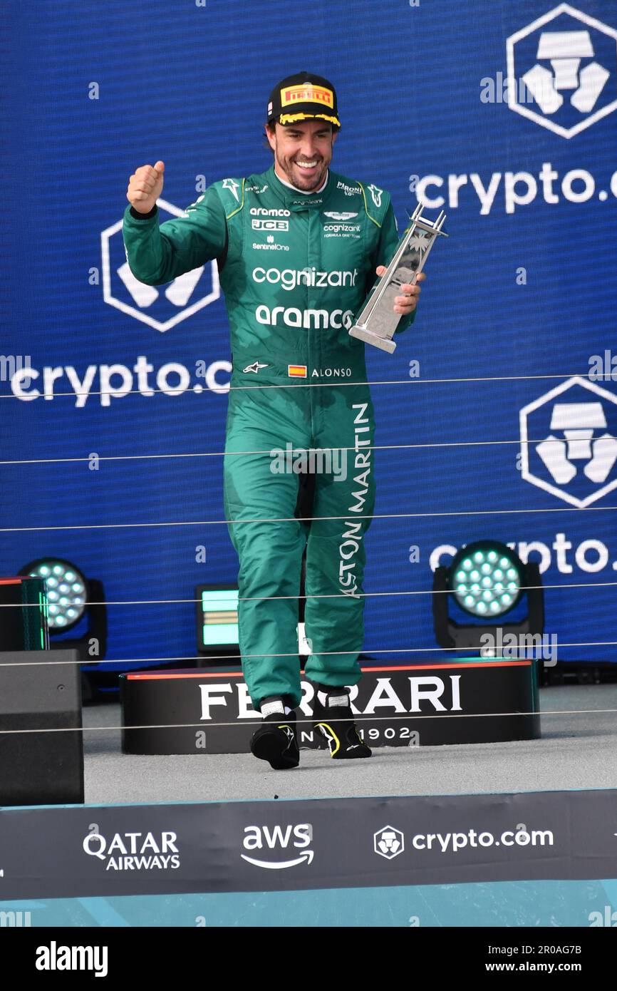 Podium with 3rd placed fernando alonso hi-res stock photography and ...