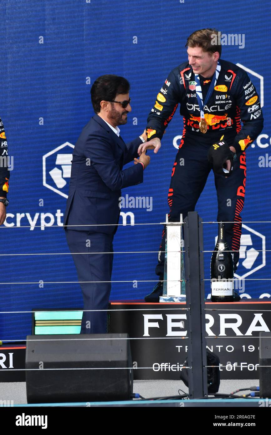 Miami, USA. 07th May, 2023. MIAMI, Florida, USA 07. May 2023; PODIUM ...