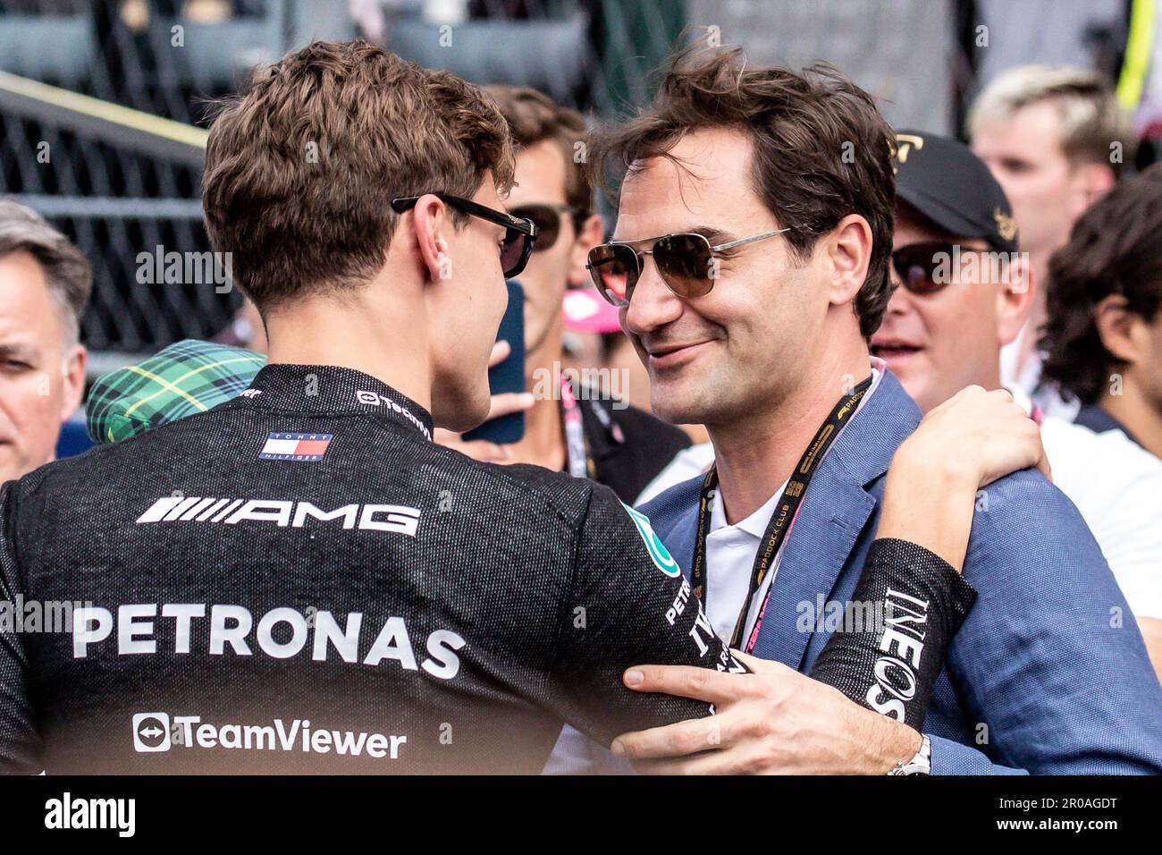 Roger federer and george russell hi-res stock photography and images ...