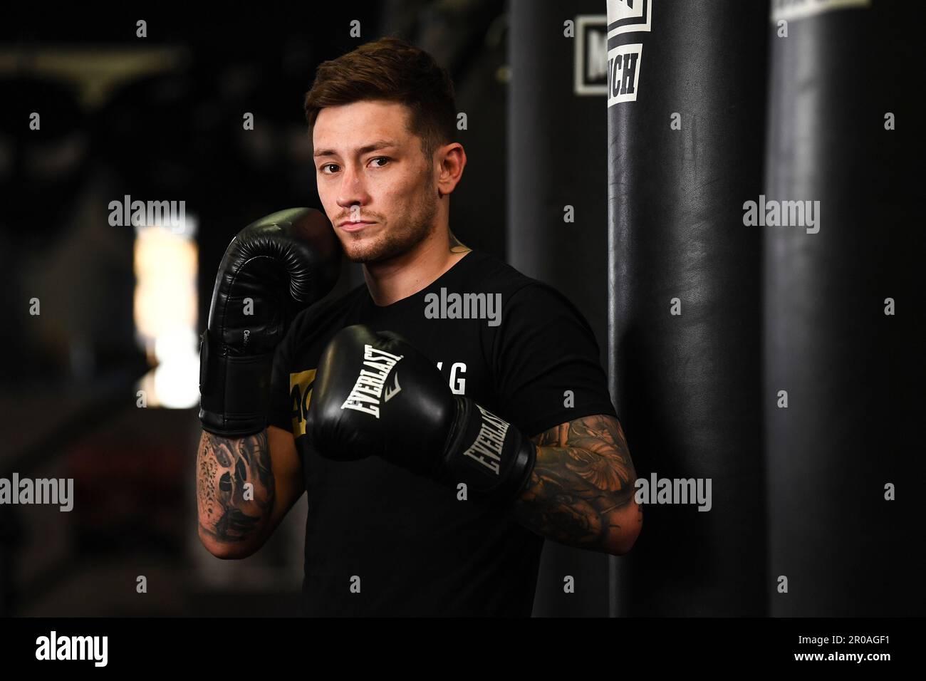 Australian boxer Liam Paro poses for a photo before a press conference ...