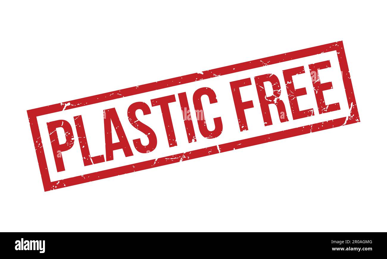 Plastic free stamp Stock Vector Images - Alamy