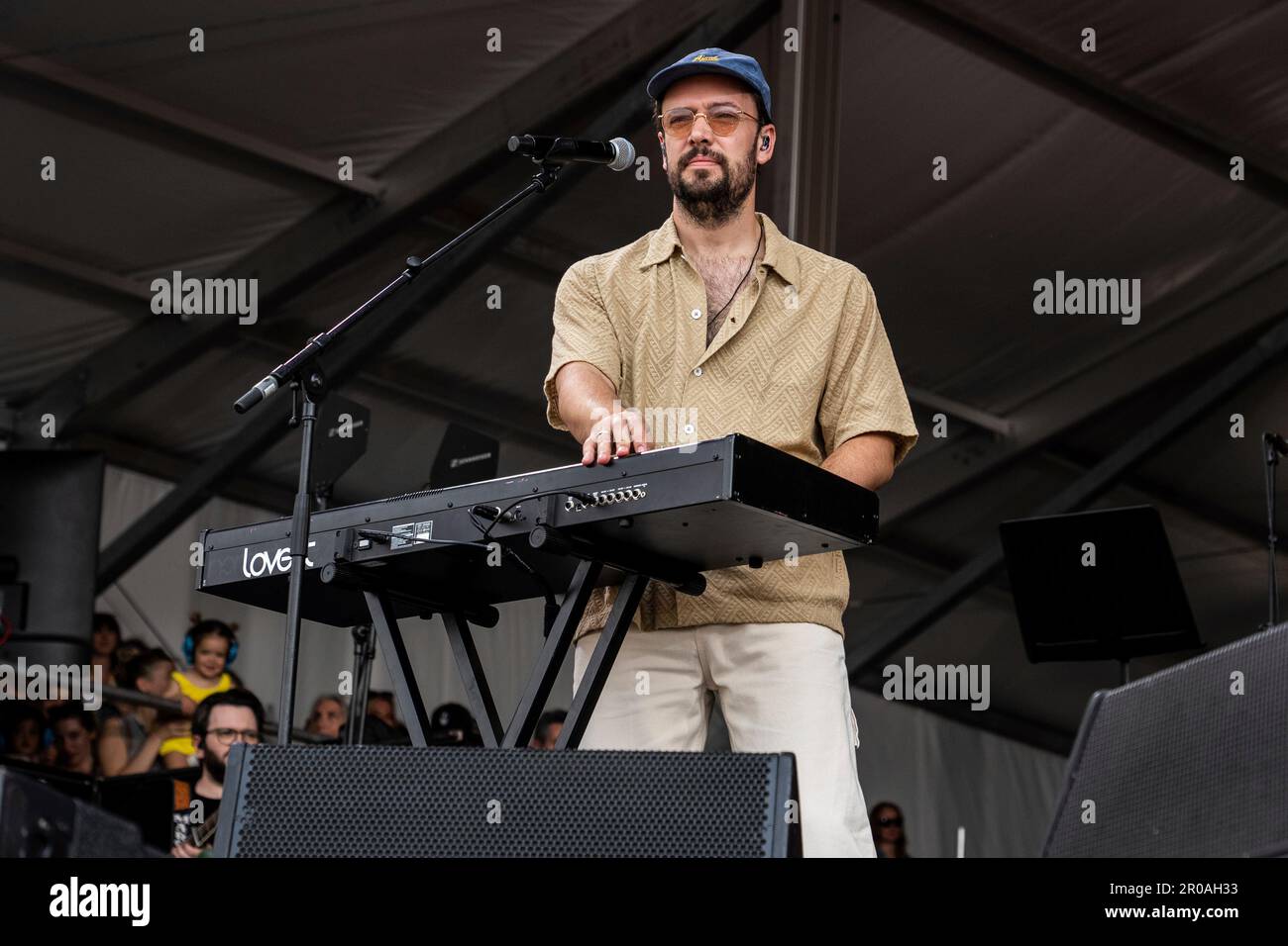 Ben Lovett of Mumford & Sons performs at the 2023 New Orleans Jazz ...