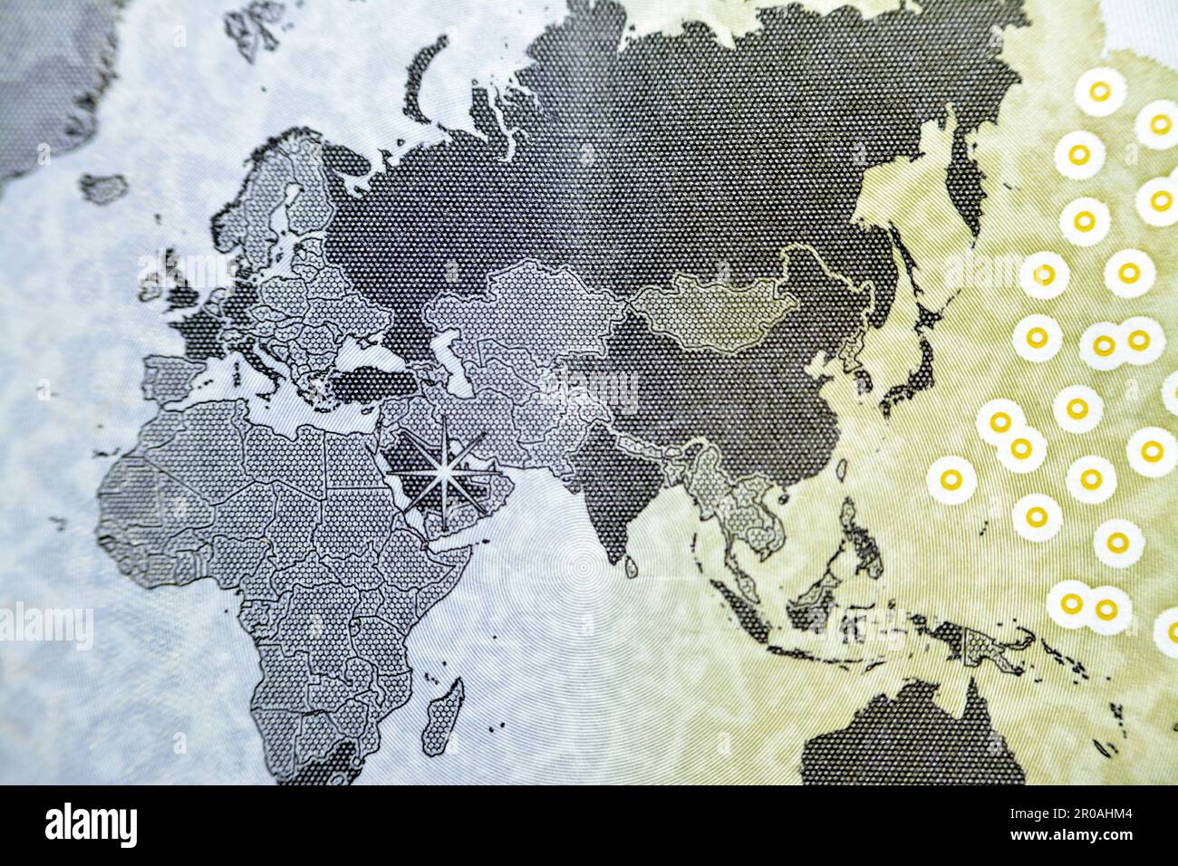a map of the world depicting G20 summit countries in a different color ...