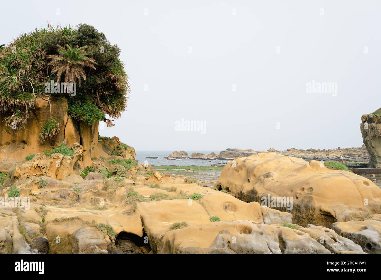 Heping Island Park coastal rock formation scenery in Keelung, Taiwan ...