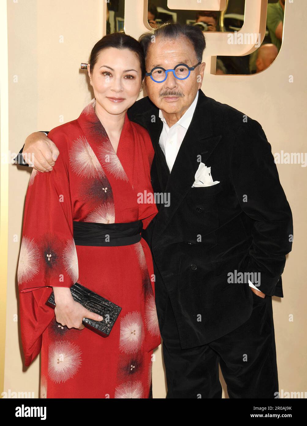 LOS ANGELES, CALIFORNIA - MAY 06: (L-R) China Chow and Michael Chow ...