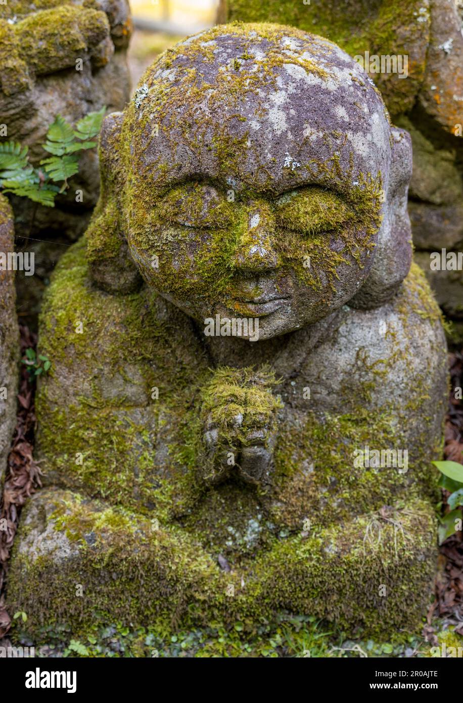 Kyoto, Japan - March 27, 2023: Kawaii little buddhas statues in Otagi ...