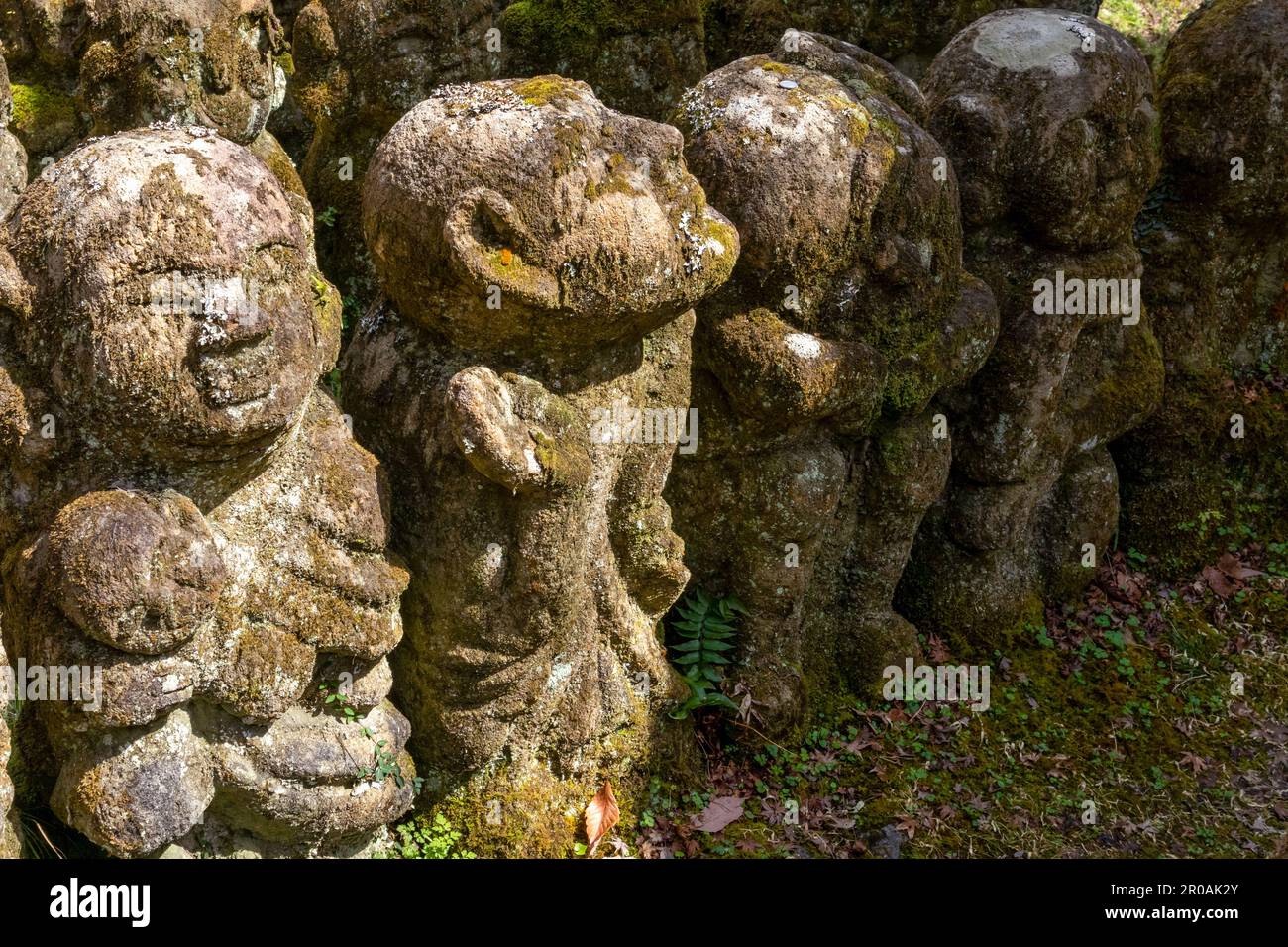 Kyoto, Japan - March 27, 2023: Kawaii little buddhas statues in Otagi ...