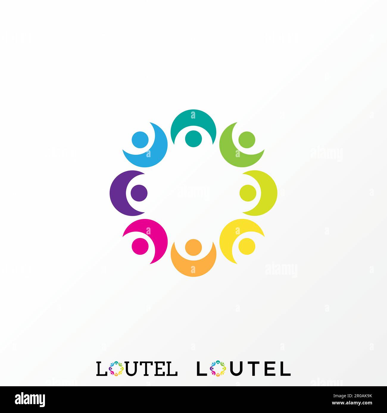 Logo design graphic concept creative abstract premium free vector stock happy active human ...