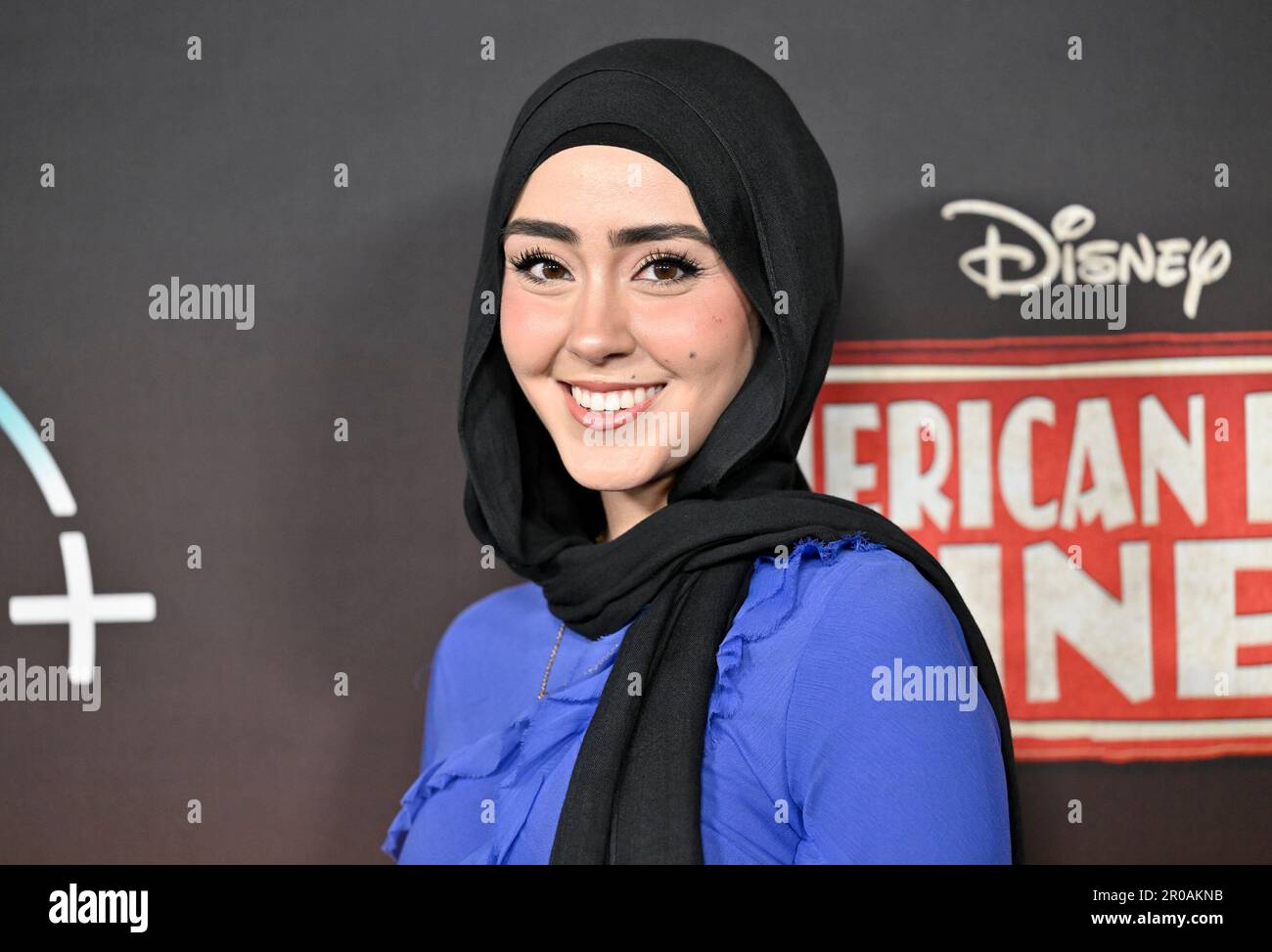 Zahra attends the premiere of the Disney+ original series "American ...