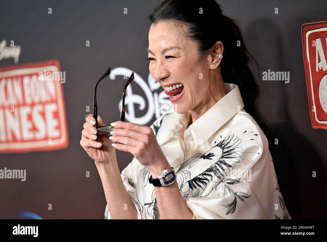 Michelle Yeoh attends the premiere of the Disney+ original series ...