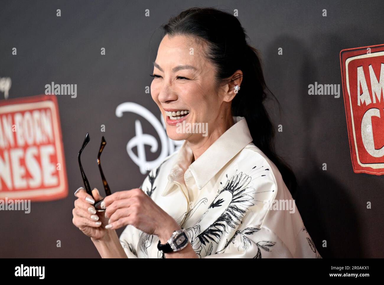 Michelle Yeoh attends the premiere of the Disney+ original series ...