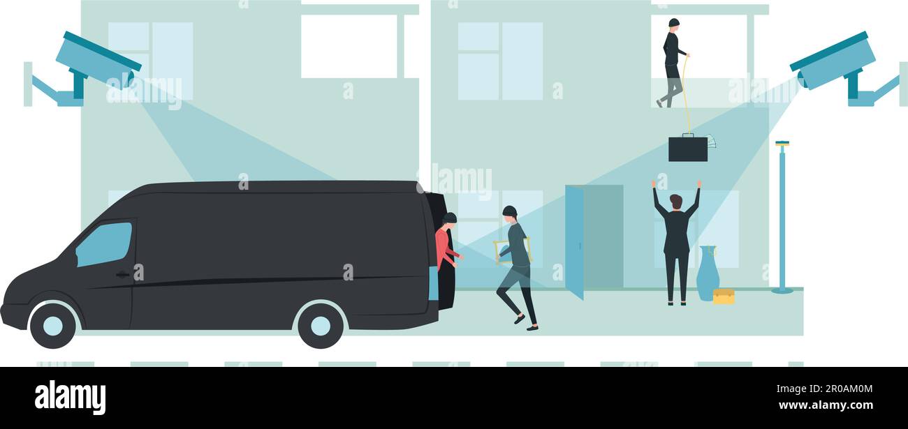 Caution car burglar Cut Out Stock Images & Pictures - Alamy