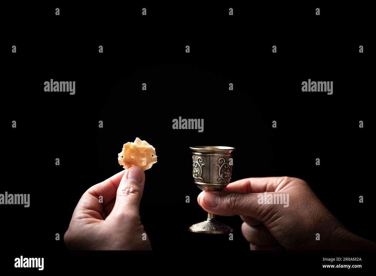 Concept of Eucharist or holy communion of Christianity. Eucharist is ...