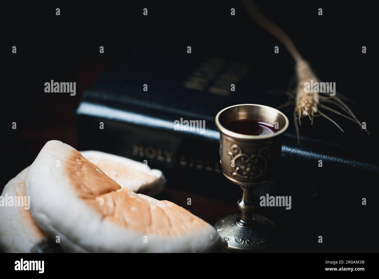 Concept of Eucharist or holy communion of Christianity. Eucharist is ...