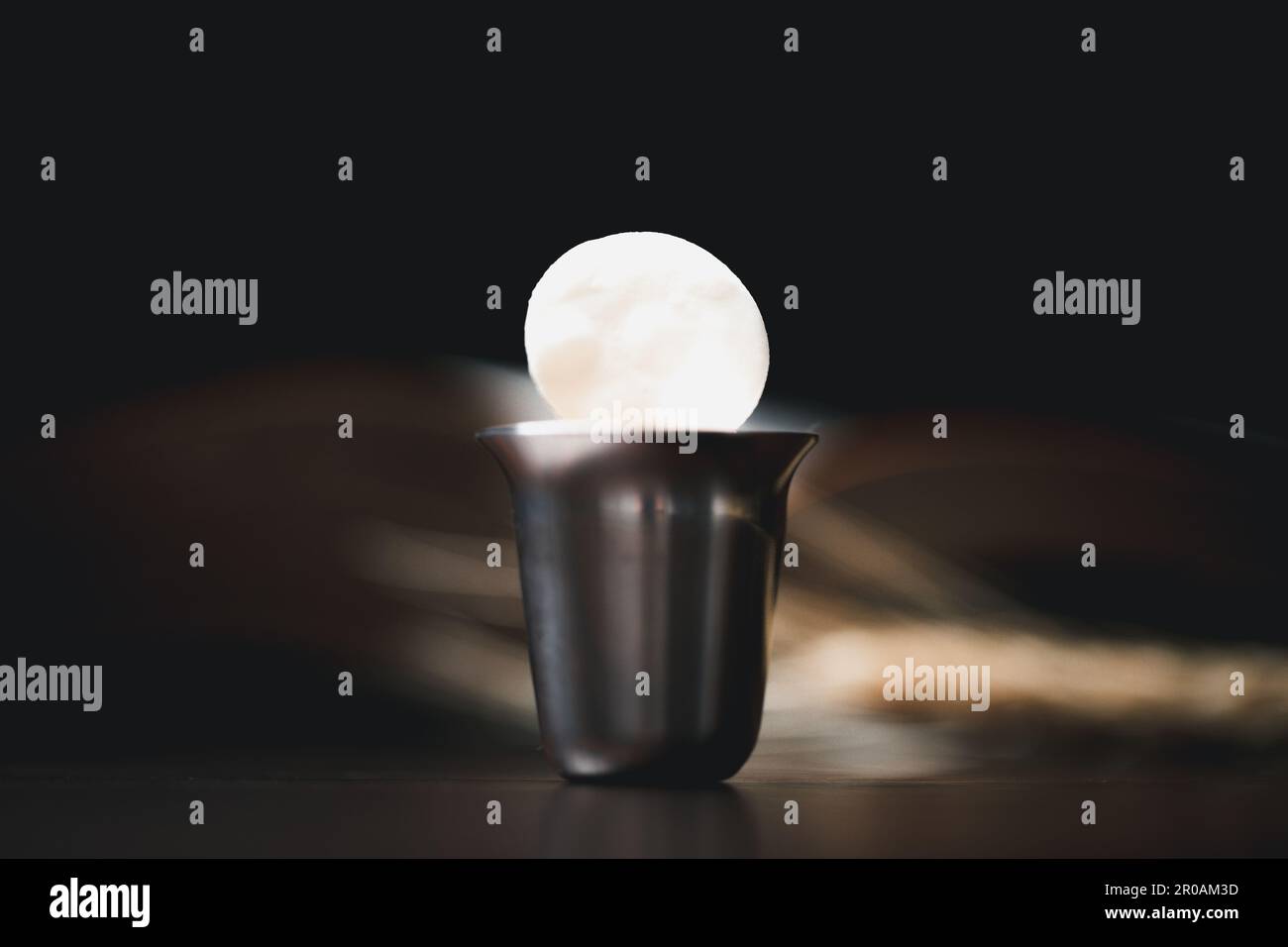 Concept of Eucharist or holy communion of Christianity. Eucharist is ...