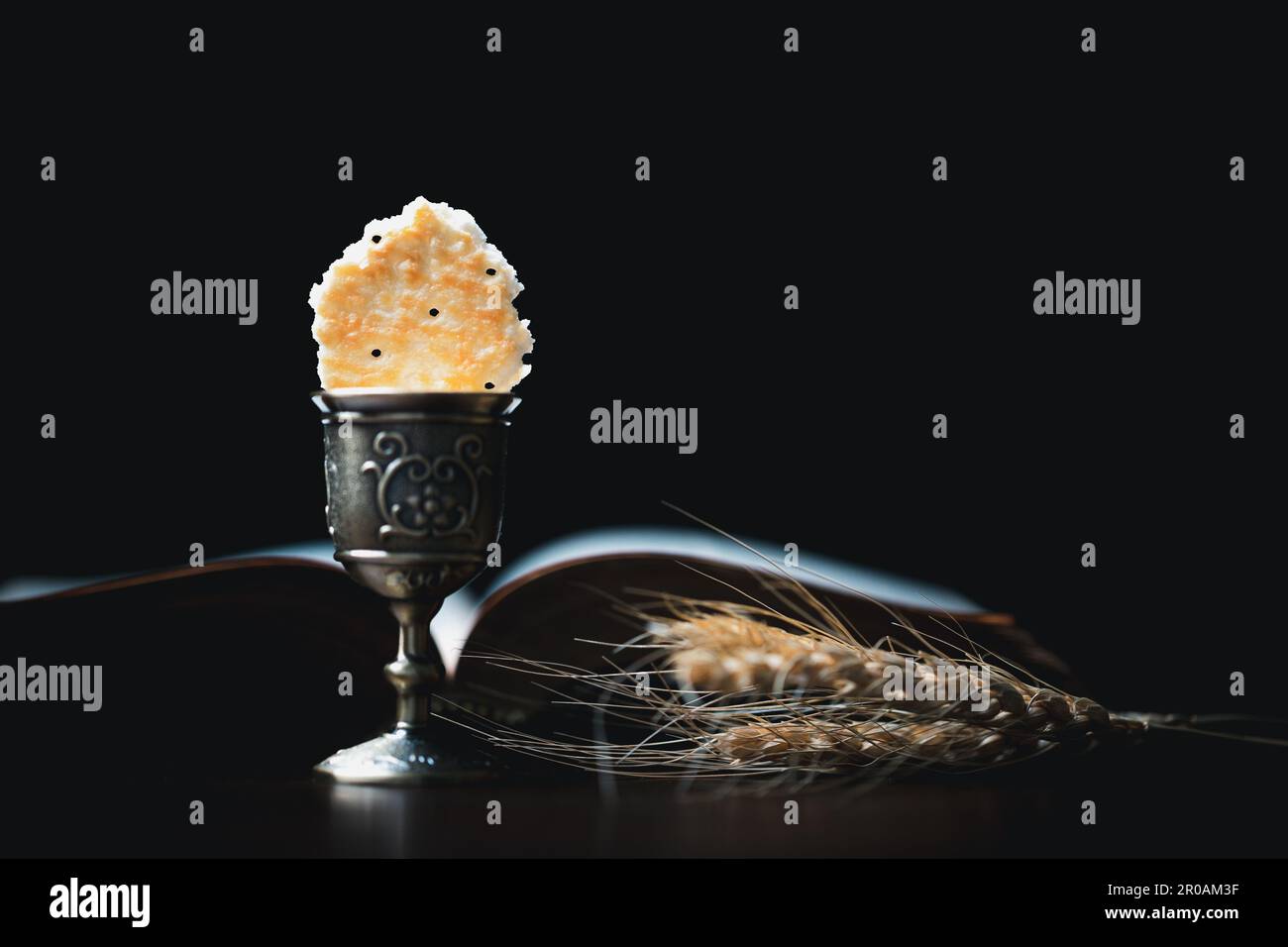 Concept of Eucharist or holy communion of Christianity. Eucharist is ...