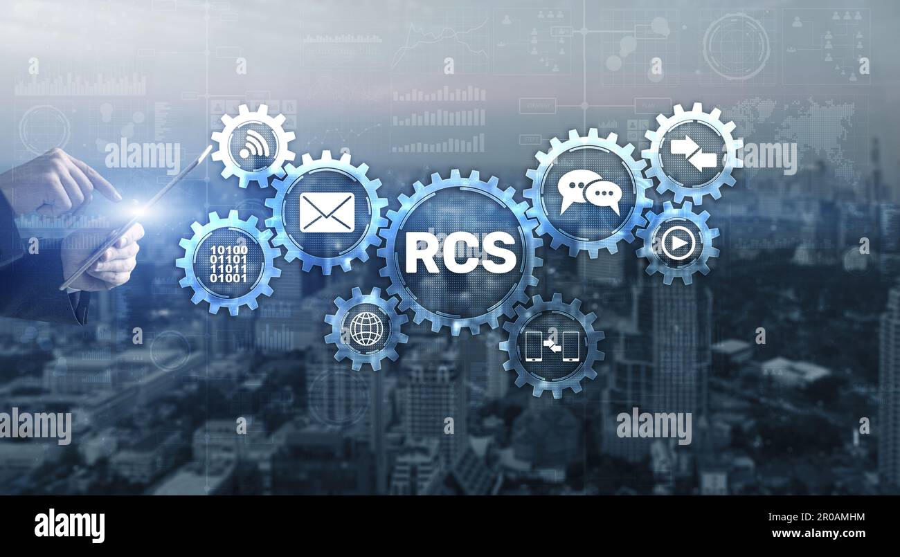 RCS. Rich Communication Services. Communication protocol between mobile ...