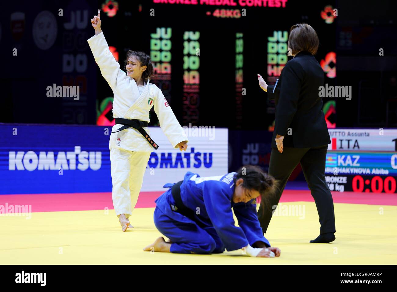 Ali Bin Hamad Al Attiyah Arena, Doha, Qatar. 7th May, 2023. (L-R ...
