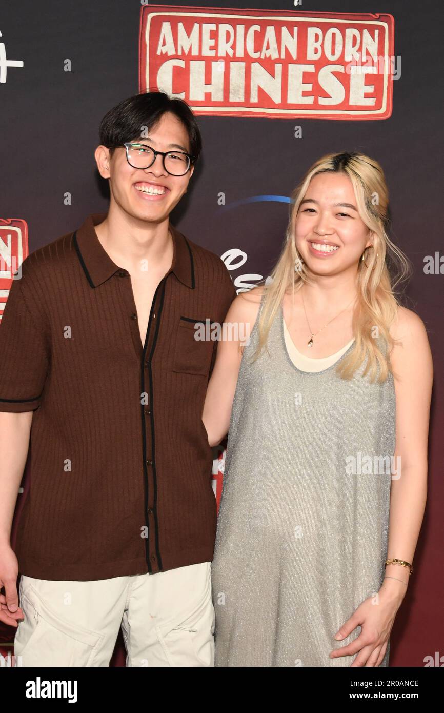 New York, USA. 07th May, 2023. Elliot Choy and Nic Wong walking the red ...