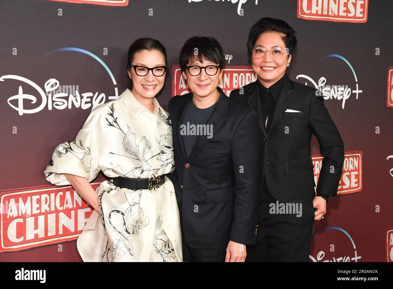 New York, USA. 07th May, 2023. Ke Huy Quan, Michelle Yeoh and Echo Quan ...