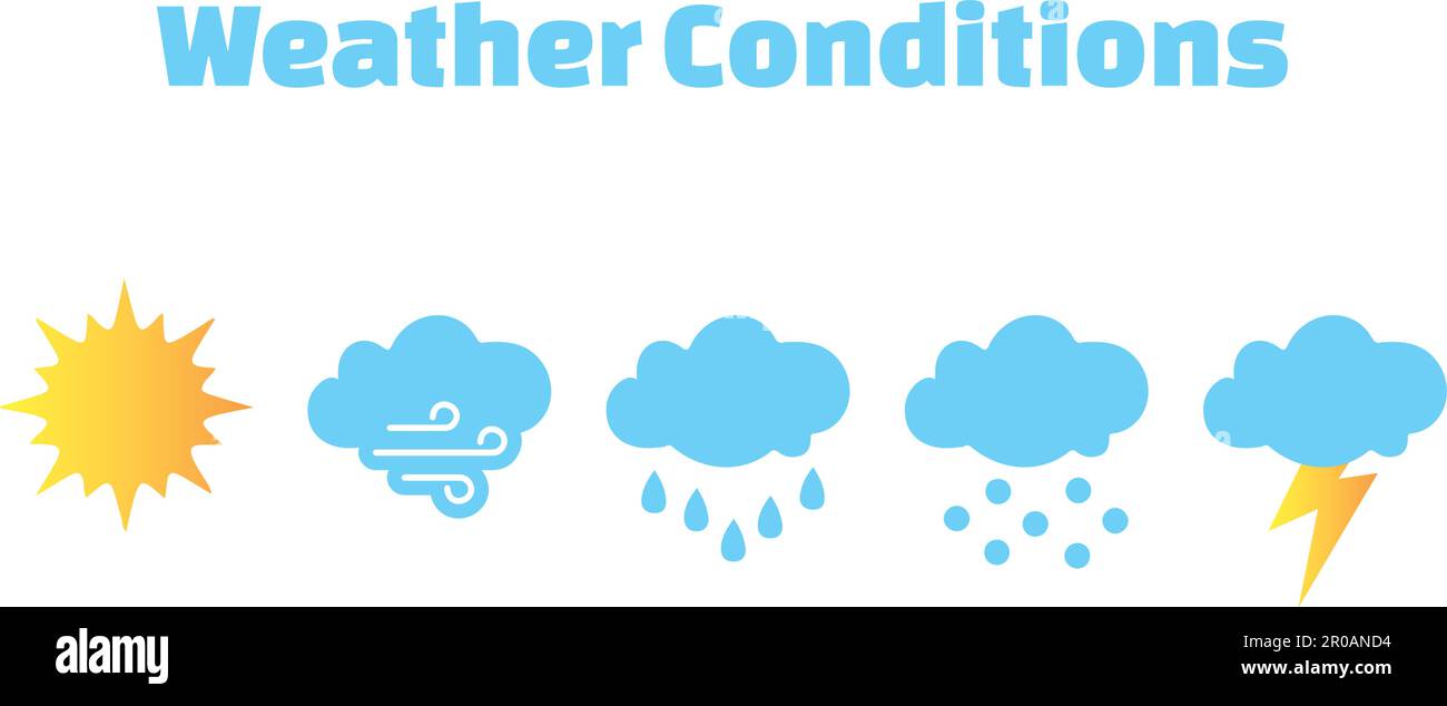 Weather Conditions, illustration, vector. Infographic illustration ... Weather Conditions, illustration, vector. Infographic illustration ...