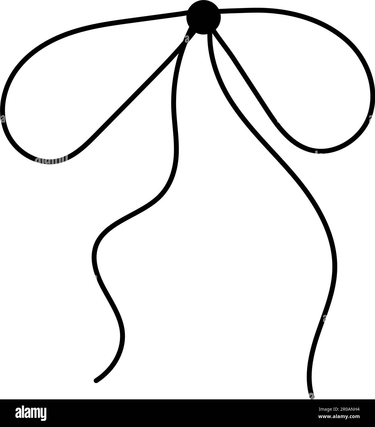 String Bow Clipart Black And White