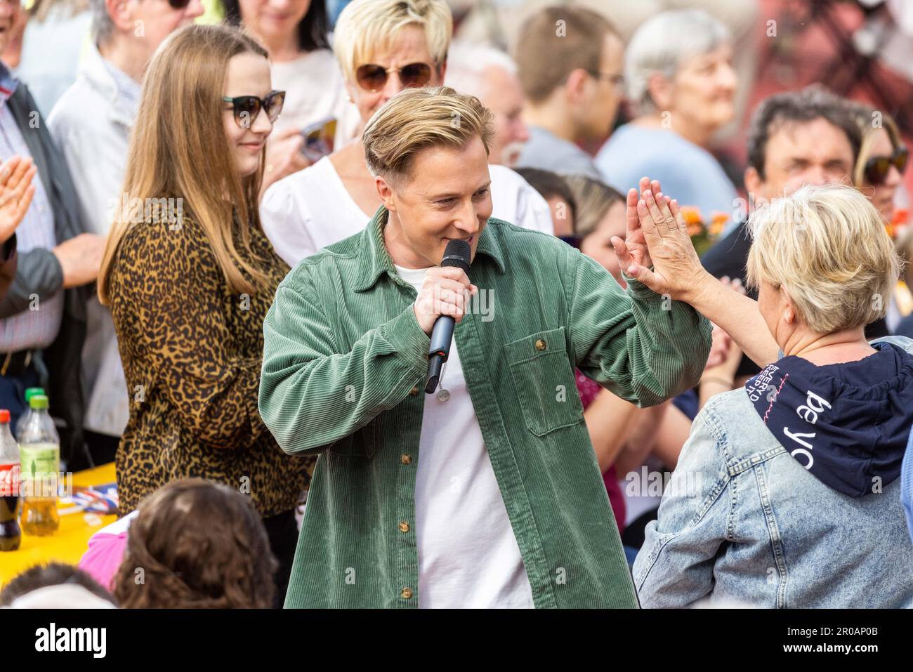 Rust, Germany. 07th May, 2023. Entertainer Daniel Sommer is on stage ...