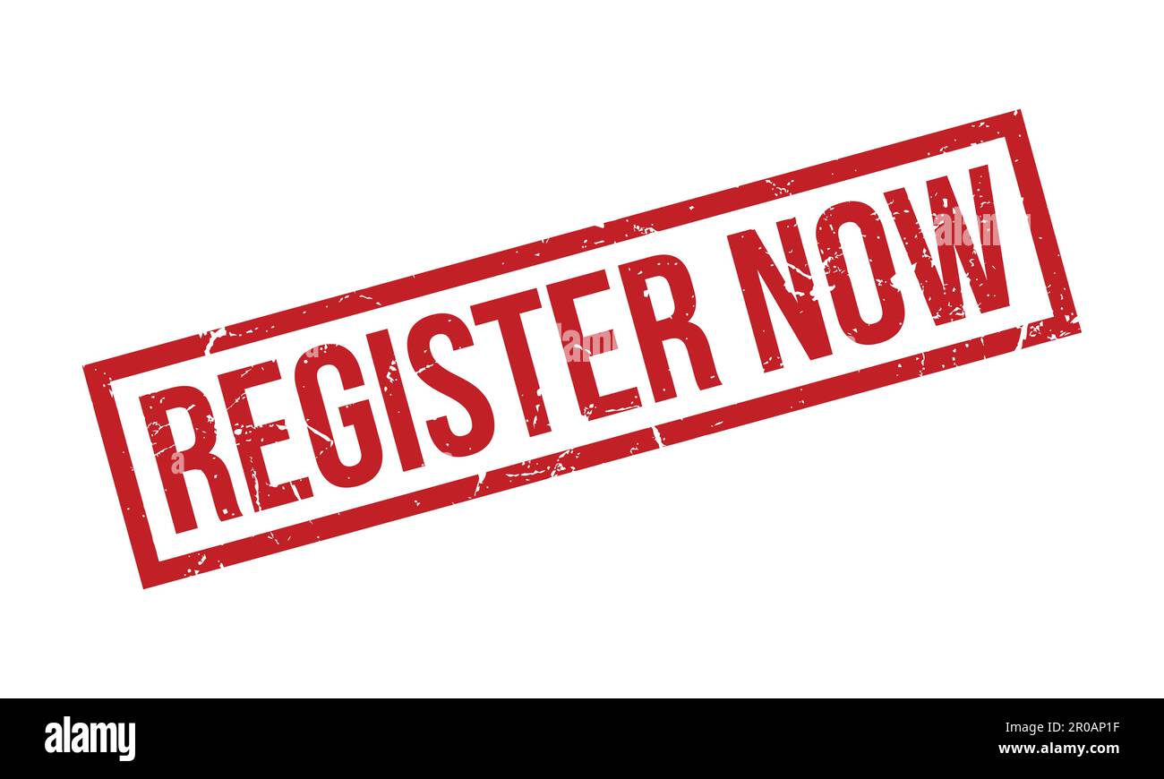 Register now stamp sign seal hi-res stock photography and images - Alamy