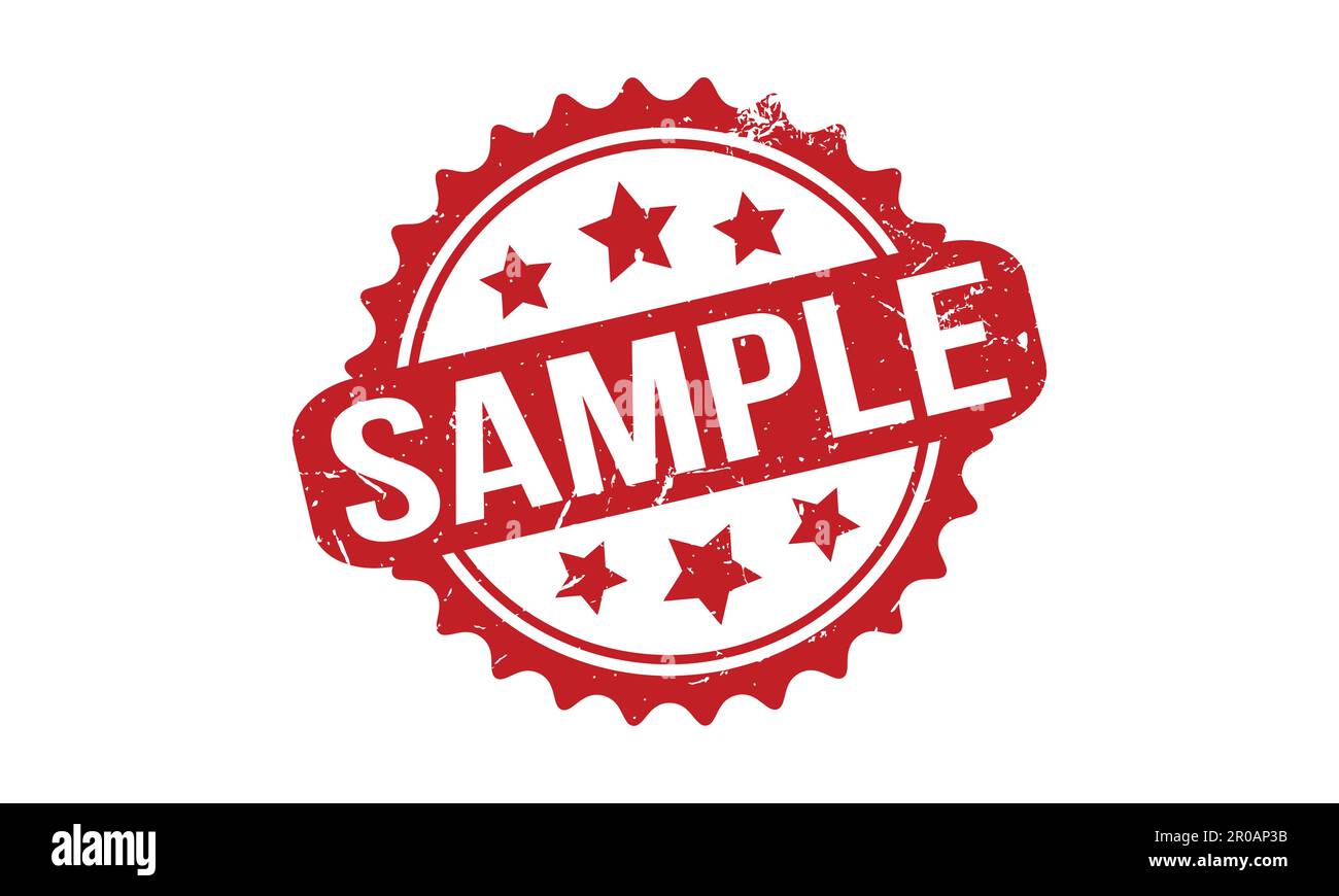 Sample Rubber Grunge Stamp Seal Vector Illustration Stock Vector Image ...