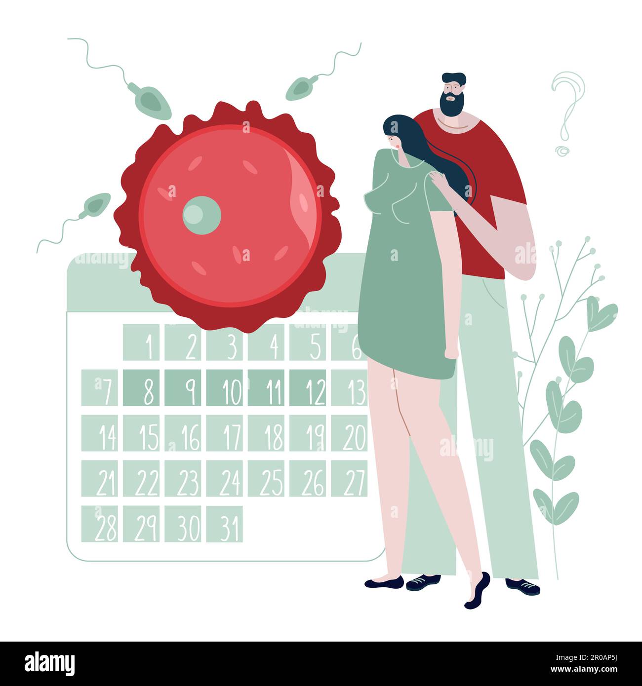 The man and woman, couple planning pregnancy. They want to have baby ...