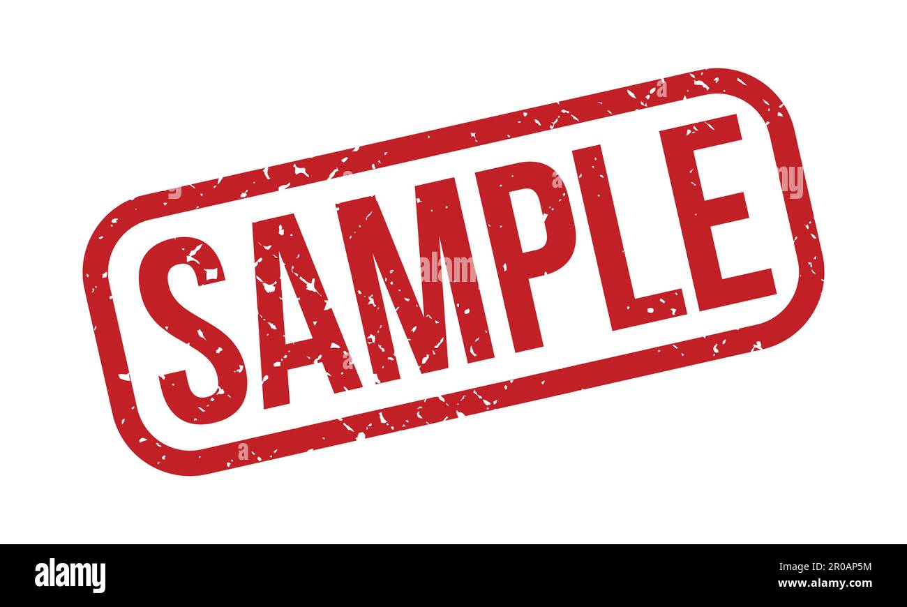 Sample Rubber Grunge Stamp Seal Vector Illustration Stock Vector Image ...