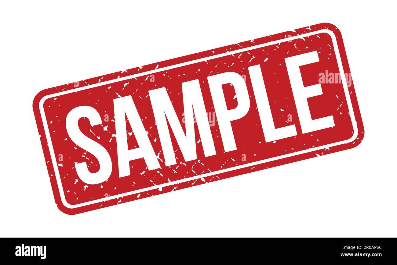 Sample Rubber Grunge Stamp Seal Vector Illustration Stock Vector Image ...