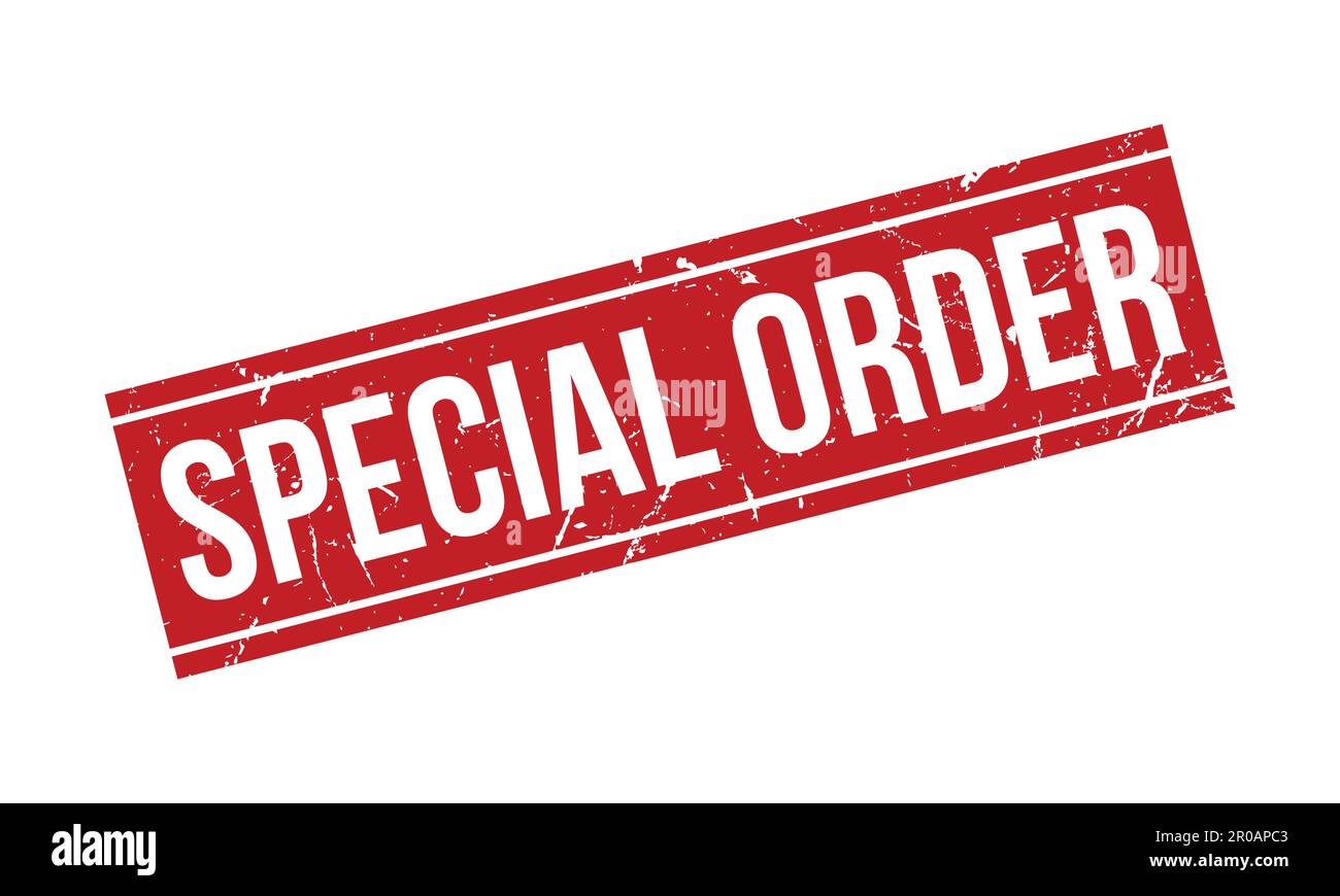 Special Order Rubber Stamp. Red Special Order Rubber Grunge Stamp Seal ...